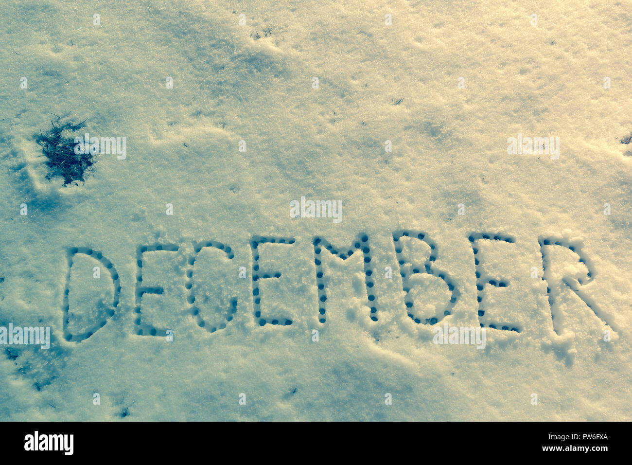 Written december winter hi-res stock photography and images - Alamy