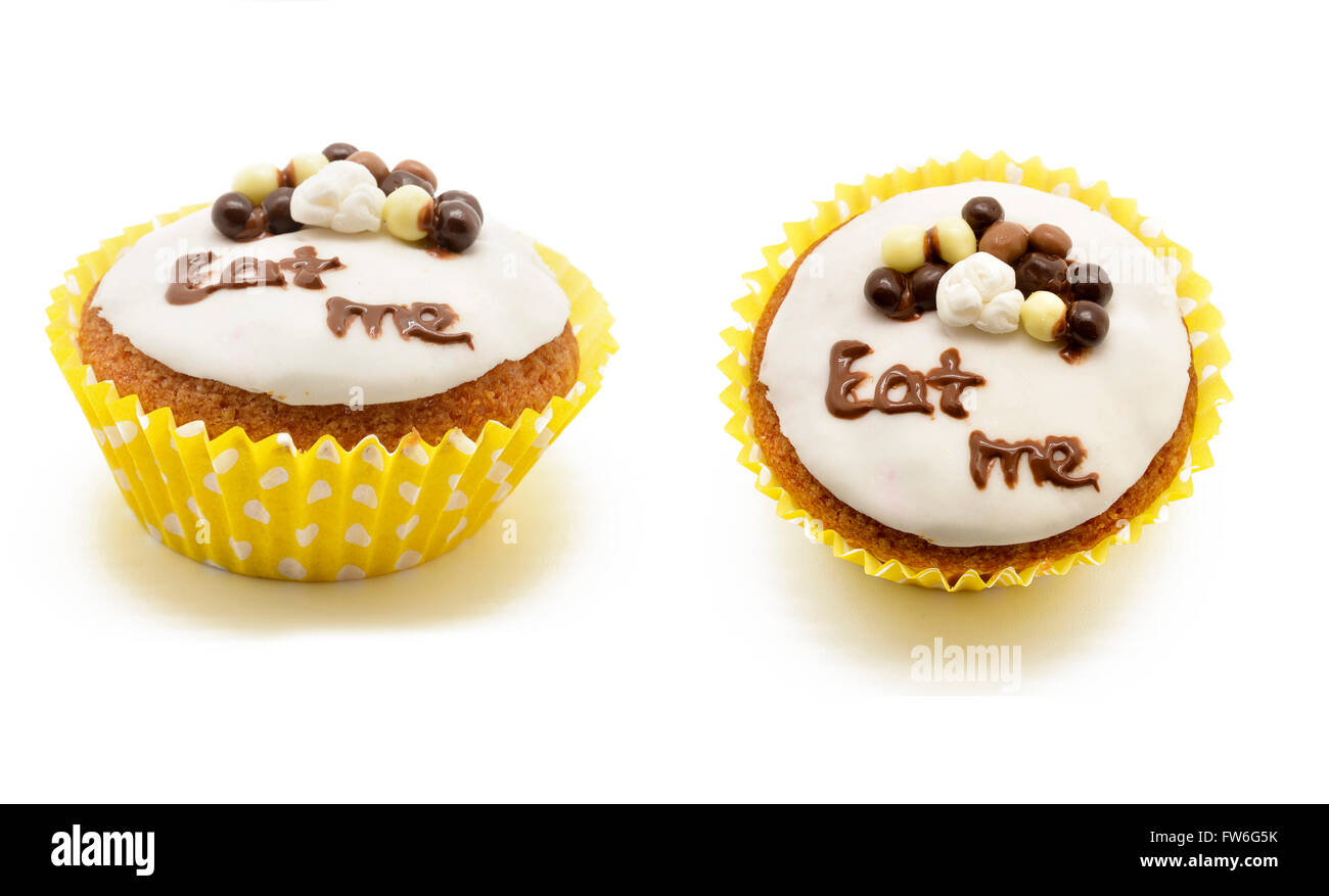 Cupcake, Eat me Stock Photo - Alamy