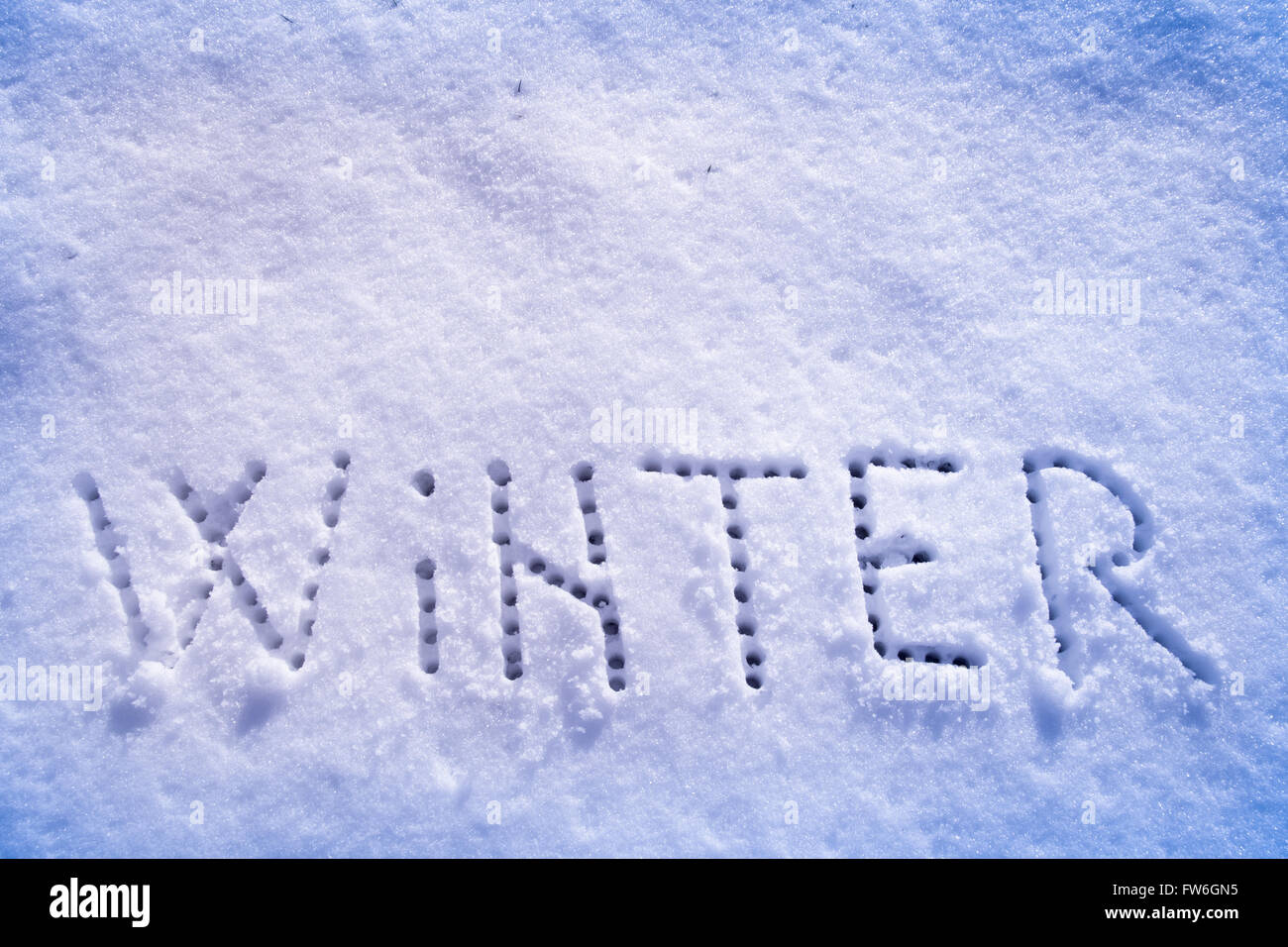 Words winter hi-res stock photography and images - Alamy