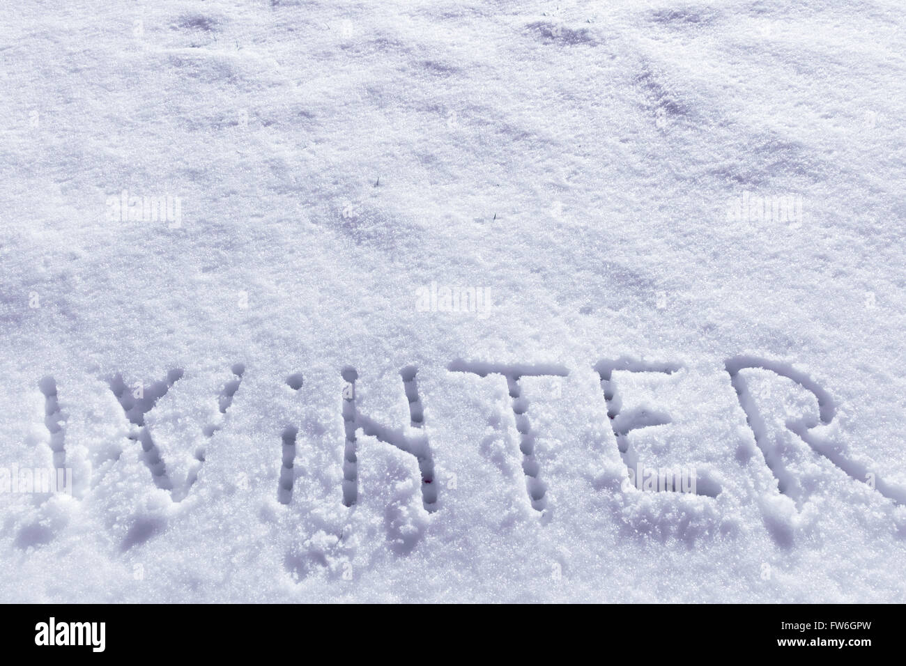 Words winter hi-res stock photography and images - Alamy