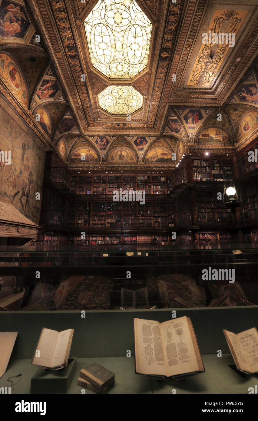 The historic Mr.Morgan's Library in the Morgan Library & Museum ...