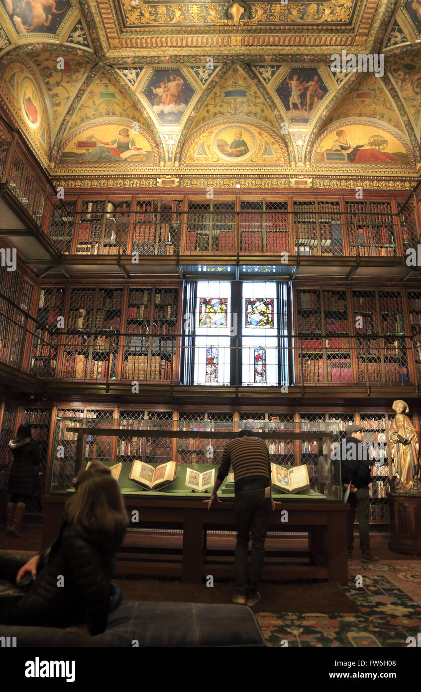 The historic Mr.Morgan's Library in the Morgan Library & Museum ...