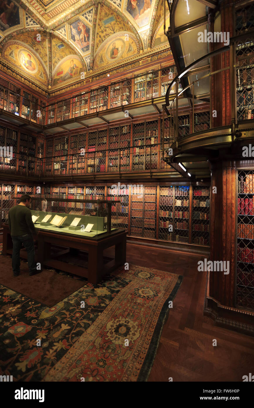 The historic Mr.Morgan's Library in the Morgan Library & Museum ...