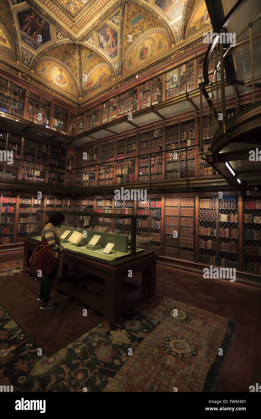 The historic Mr.Morgan's Library in the Morgan Library & Museum ...