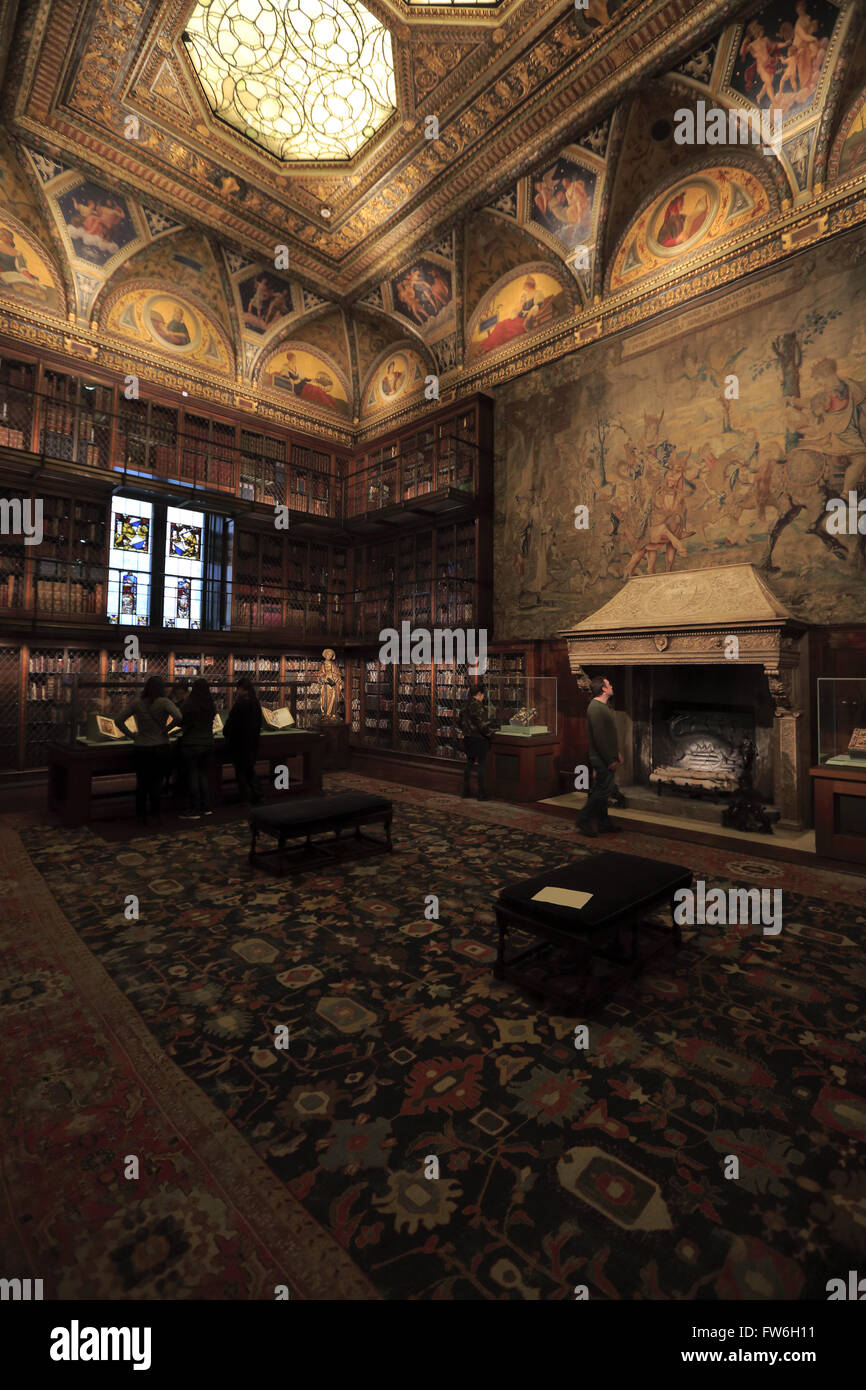 The historic Mr.Morgan's Library in the Morgan Library & Museum ...