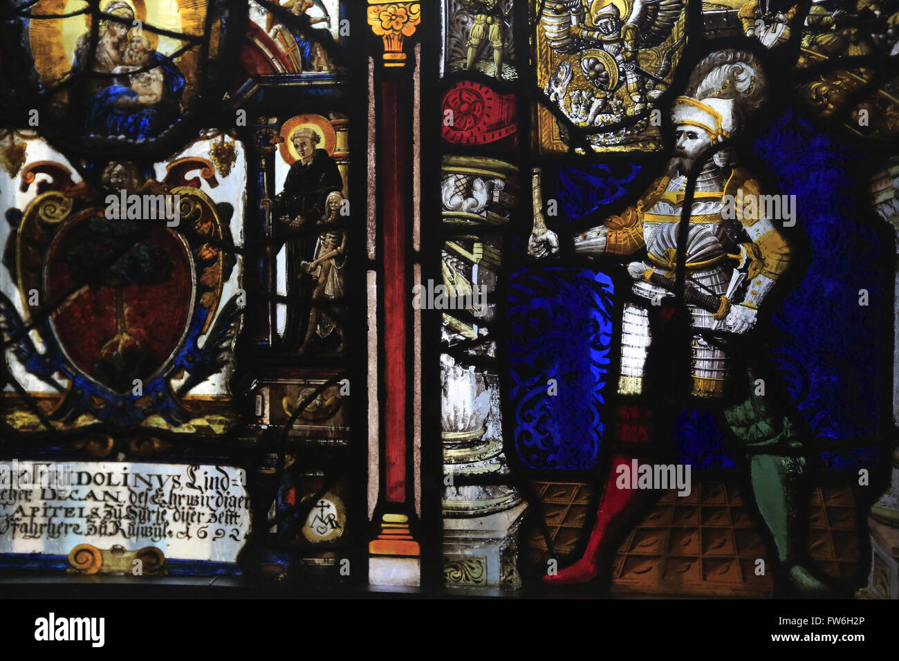 Antique stained glass windows of Mr.Morgan's Study in the Morgan ...