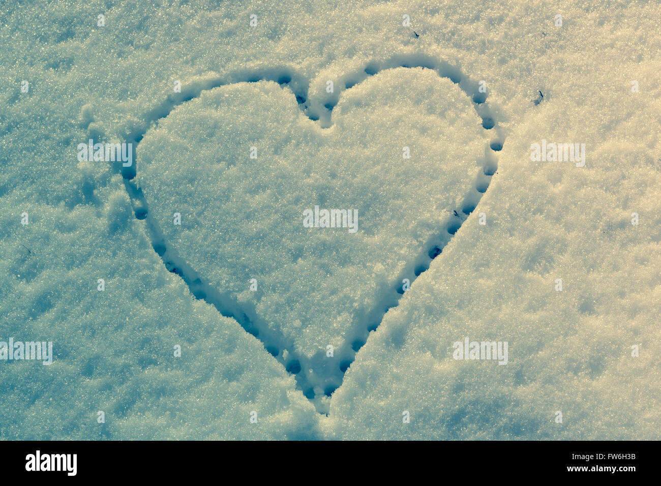 Heart snow snow in hi-res stock photography and images - Alamy