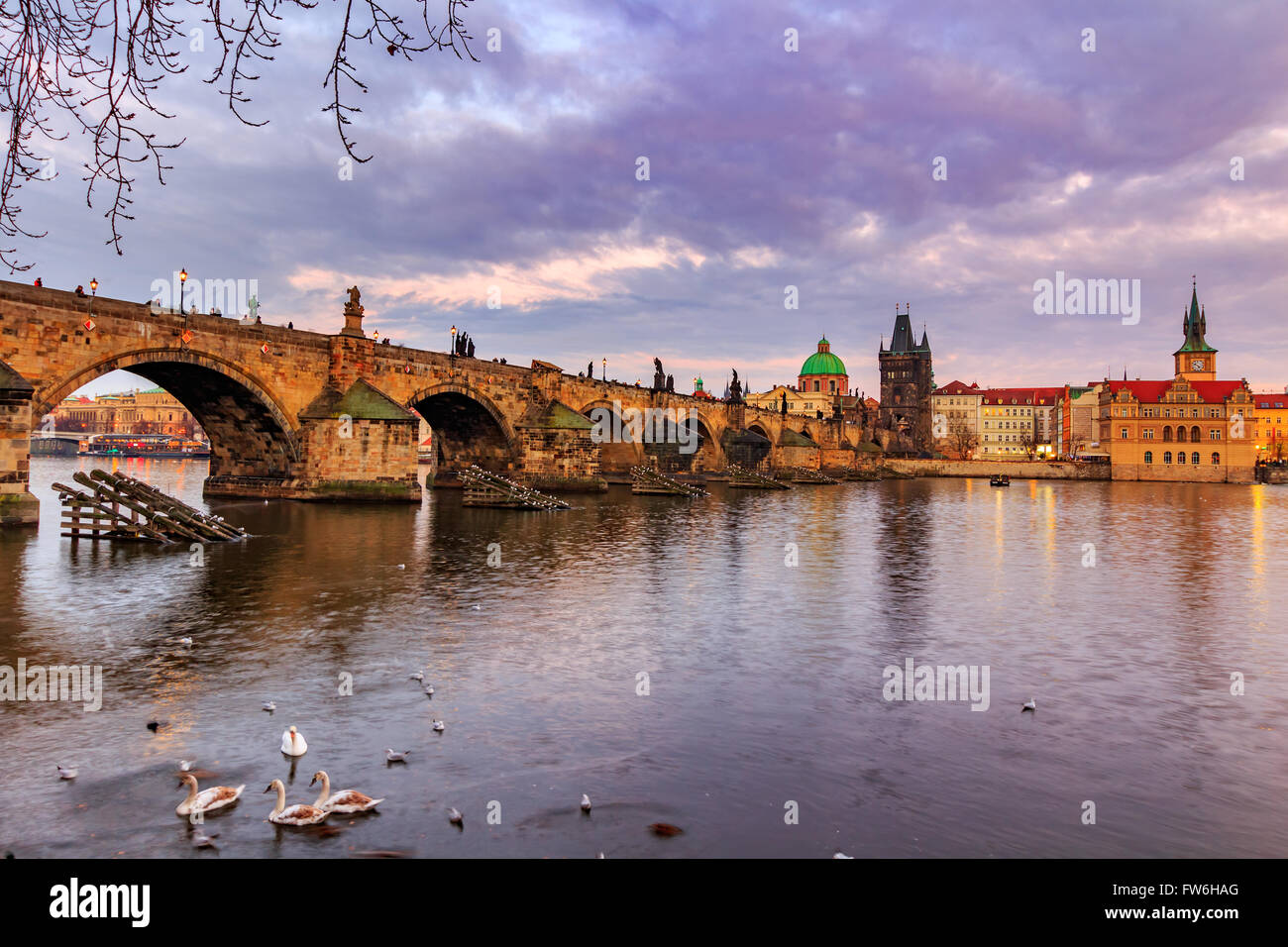 The Charles Bridge (Czech: Karluv Most) is a famous historic bridge ...