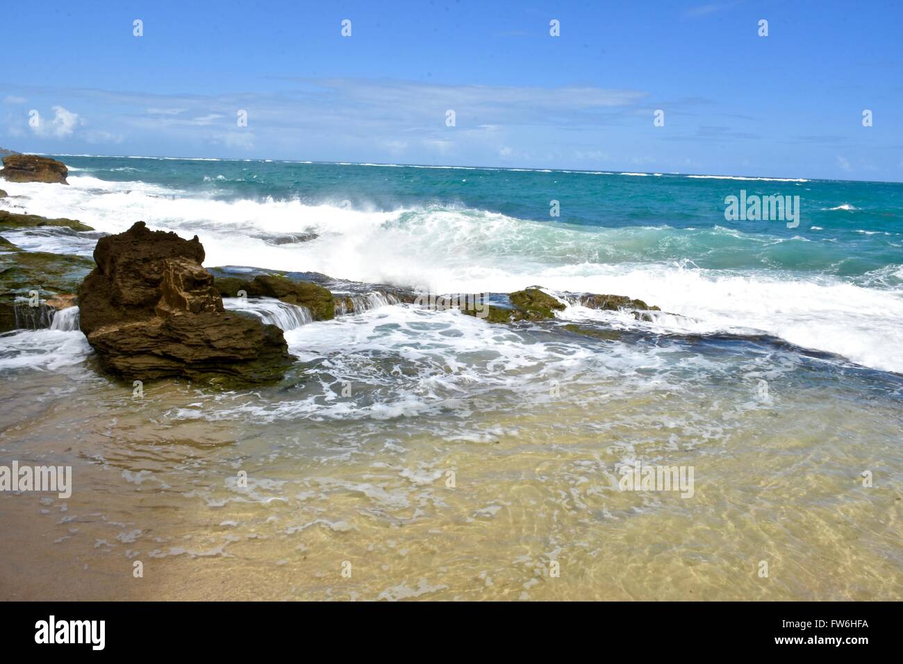 Puerto Rico ocean beach Stock Photo - Alamy