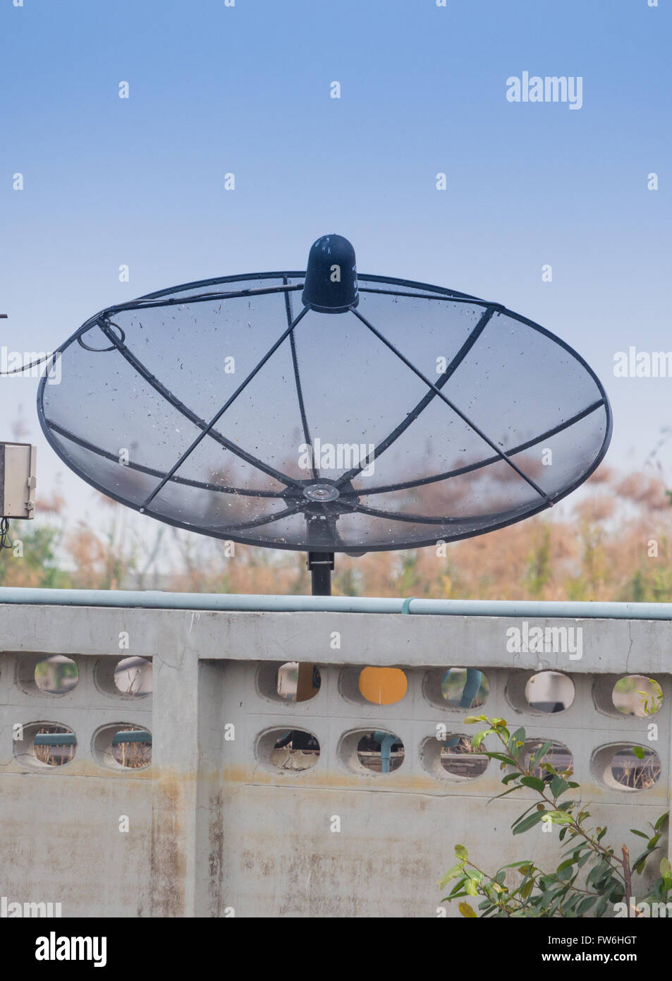 Satellite dishes communication technology network Stock Photo - Alamy
