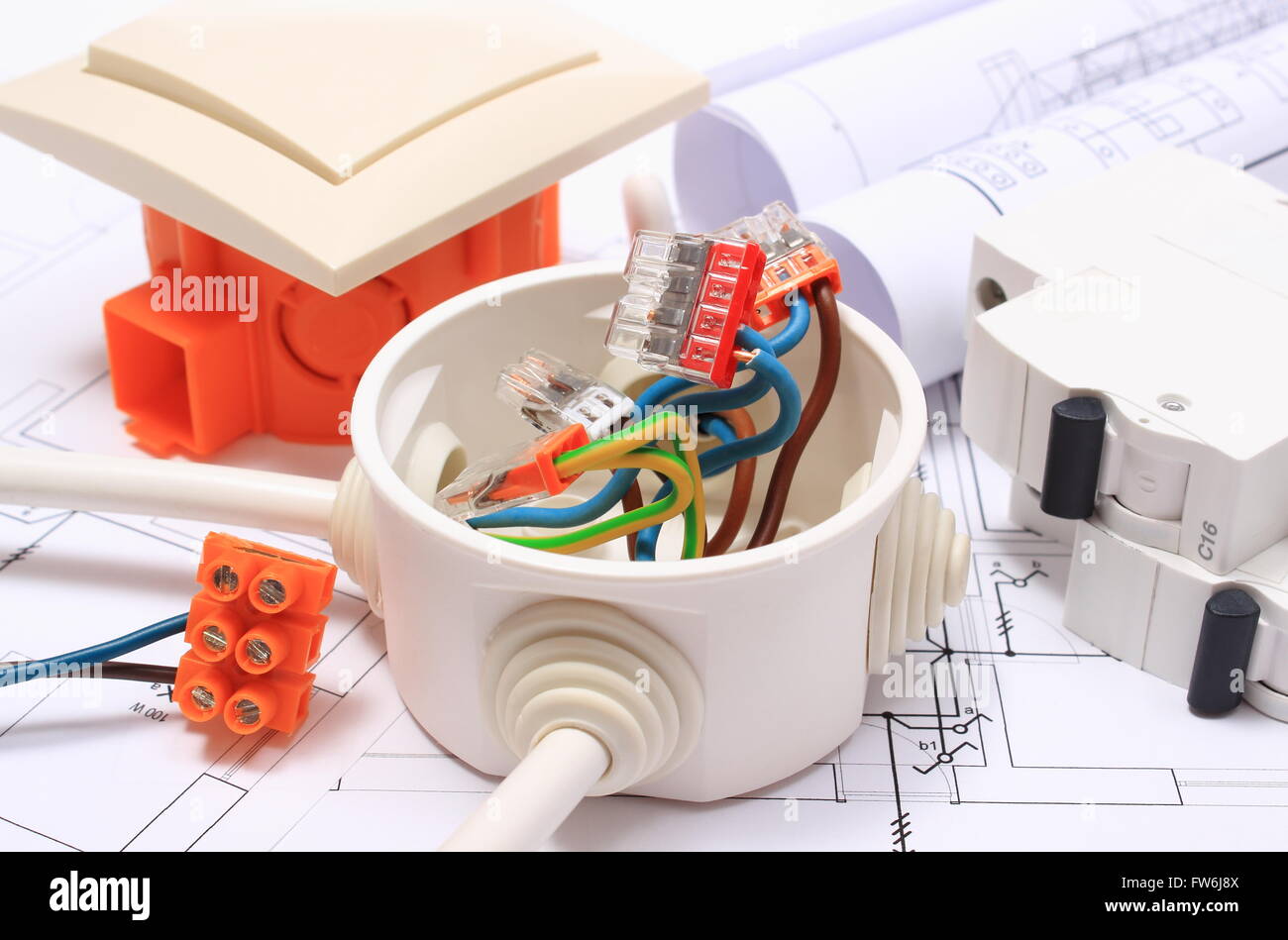 Components for use in installations and electrical diagrams, copper ...