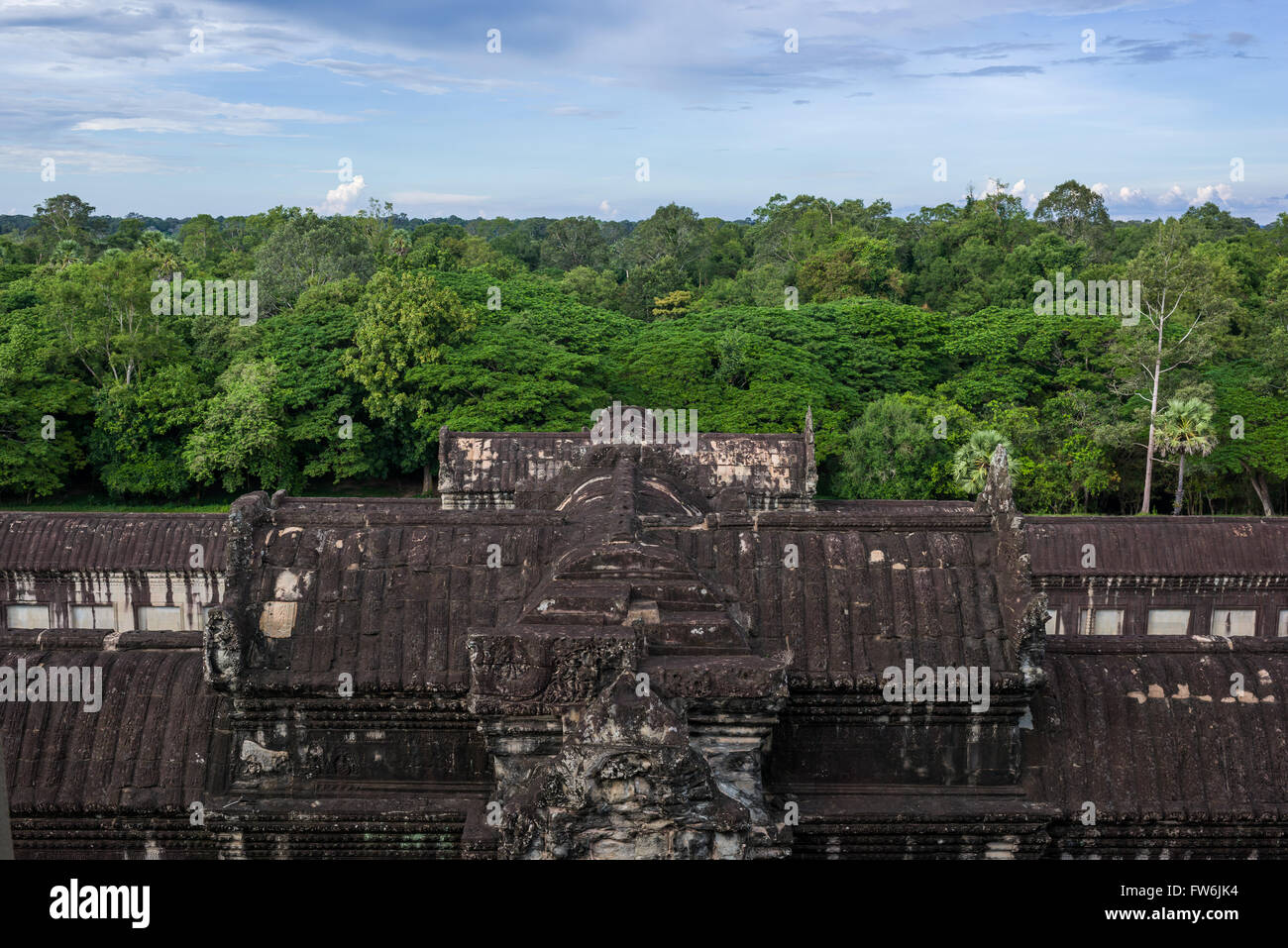 View of Angkor area from peak of Angkor Wat Temple Stock Photo - Alamy