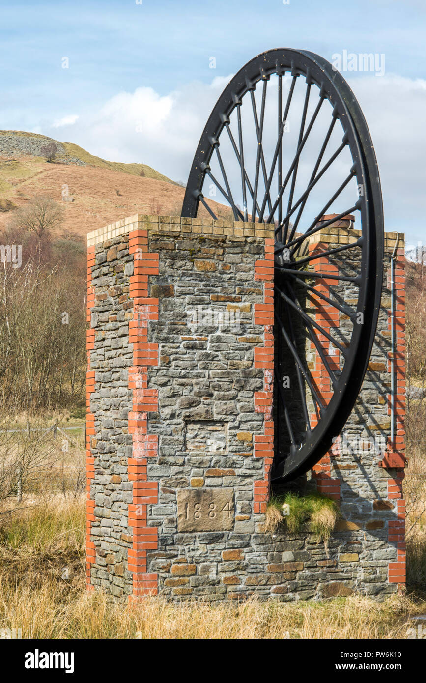 Pit head wheel now caps the shaft at the colliery in Dare Country Park ...