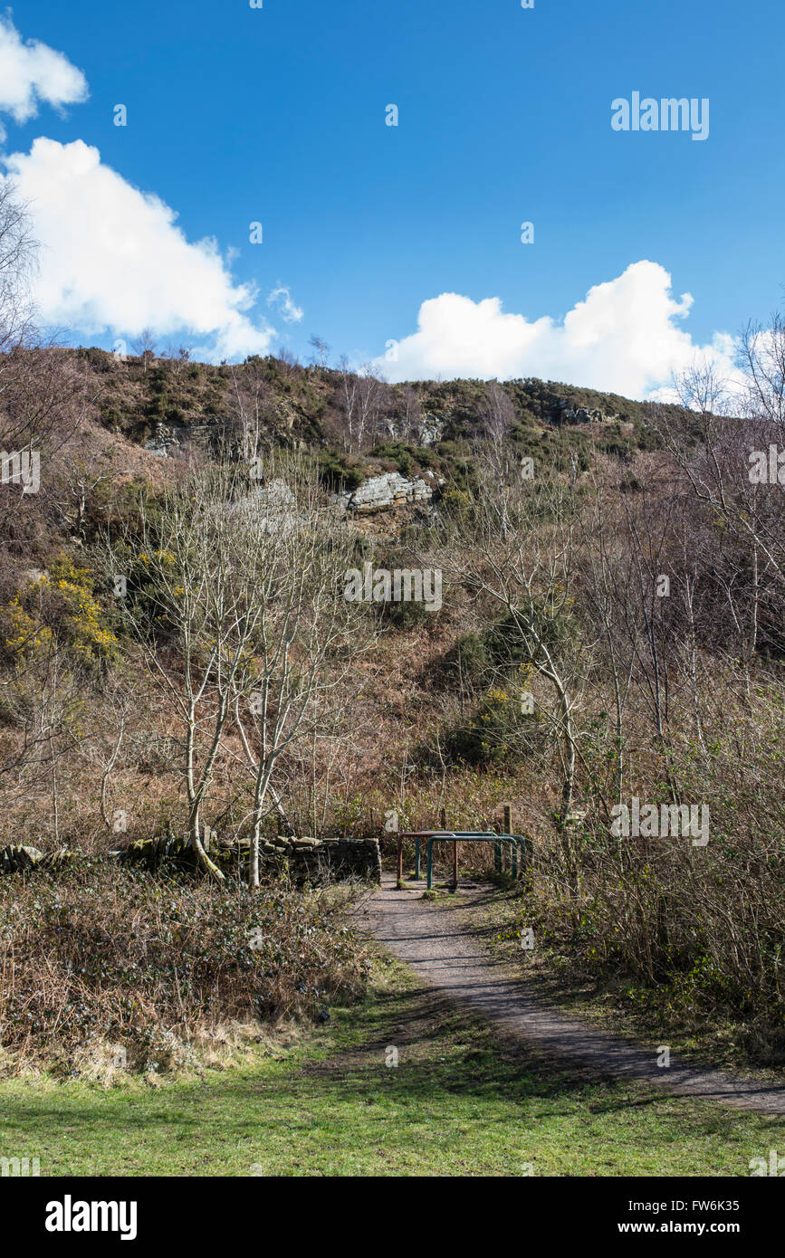 A country path leads to a steep mountain climb Stock Photo - Alamy