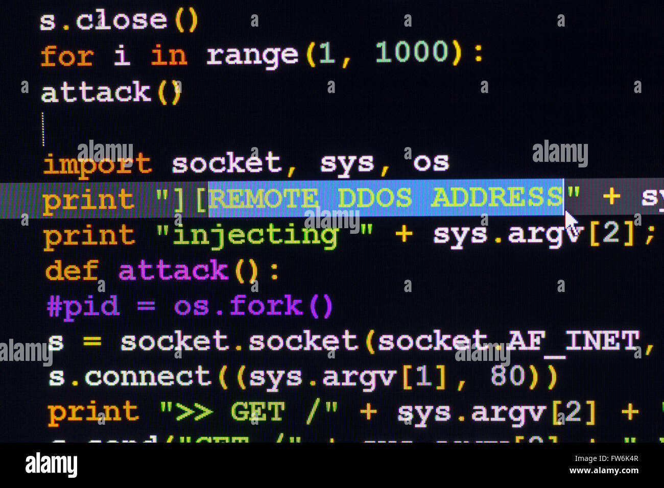 DDOS Attack concept Stock Photo - Alamy