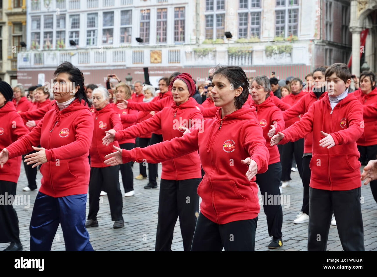 Colorful presentations and concerts on Grand Place of Brussels on ...