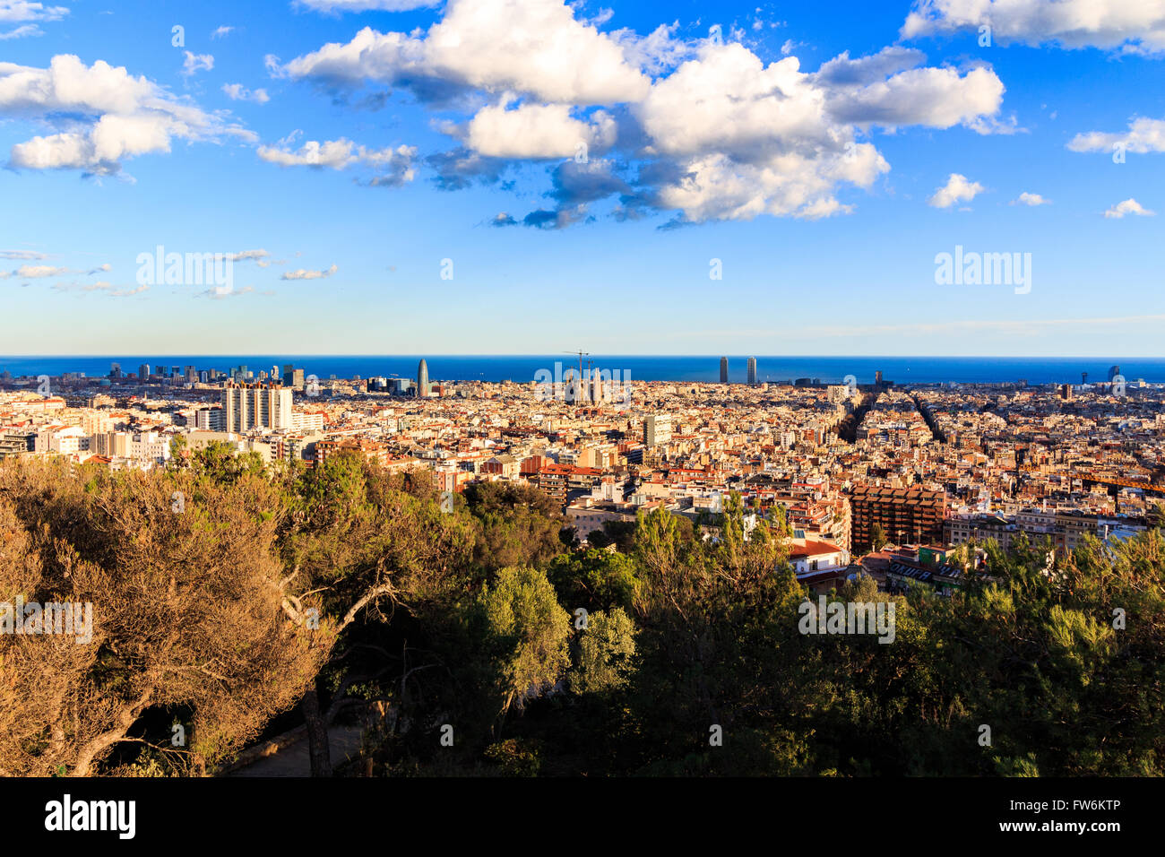 Skyline barcelona spain sagrada familia hi-res stock photography and ...