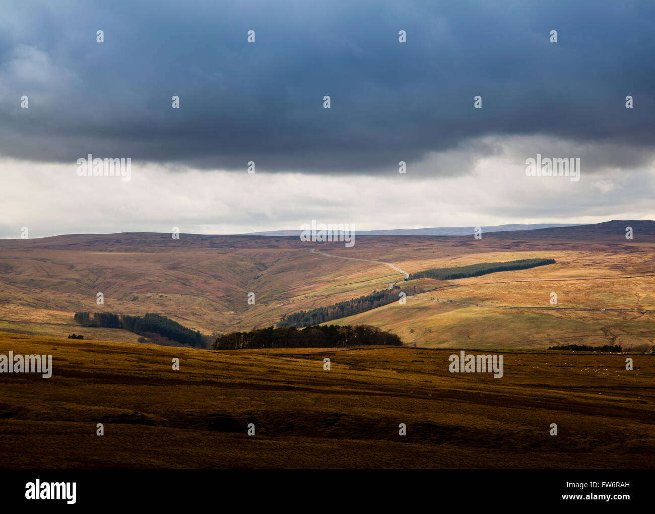moody landscape in the North of England Stock Photo - Alamy