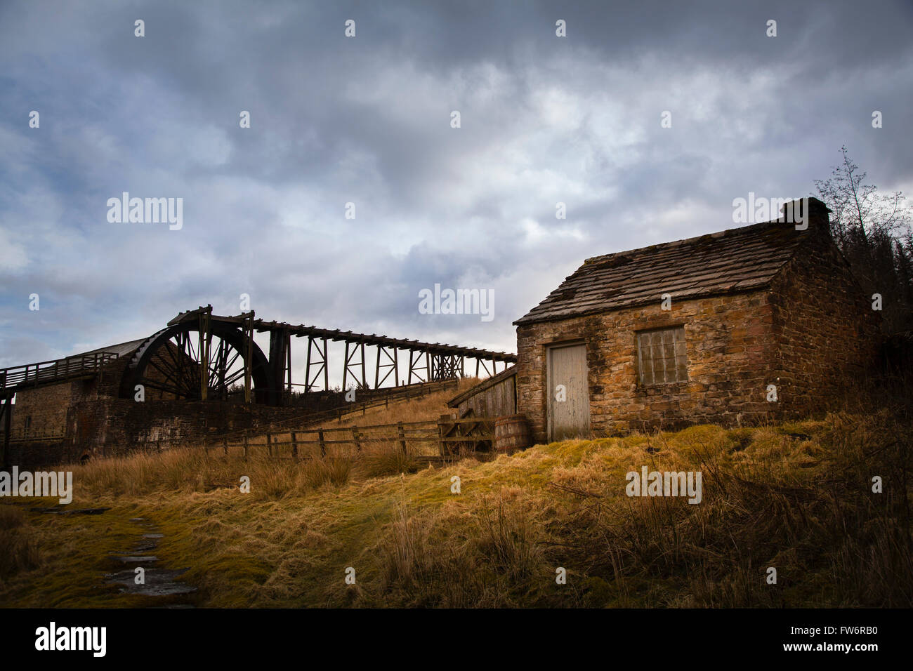killhope lead mining museum Stock Photo - Alamy