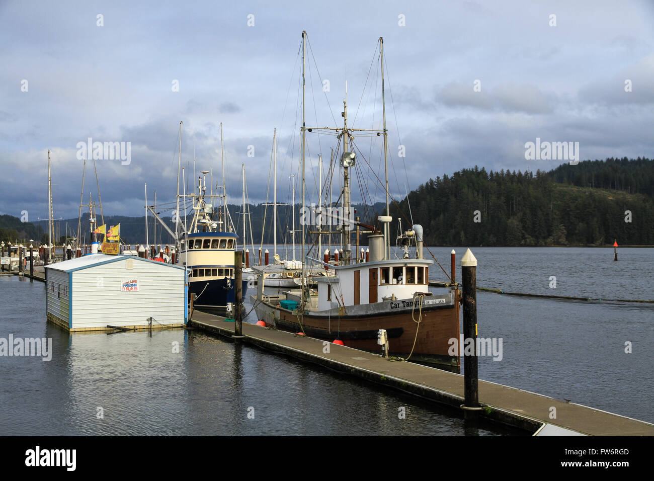 Oregon Fishing Boats Stock Photo - Alamy
