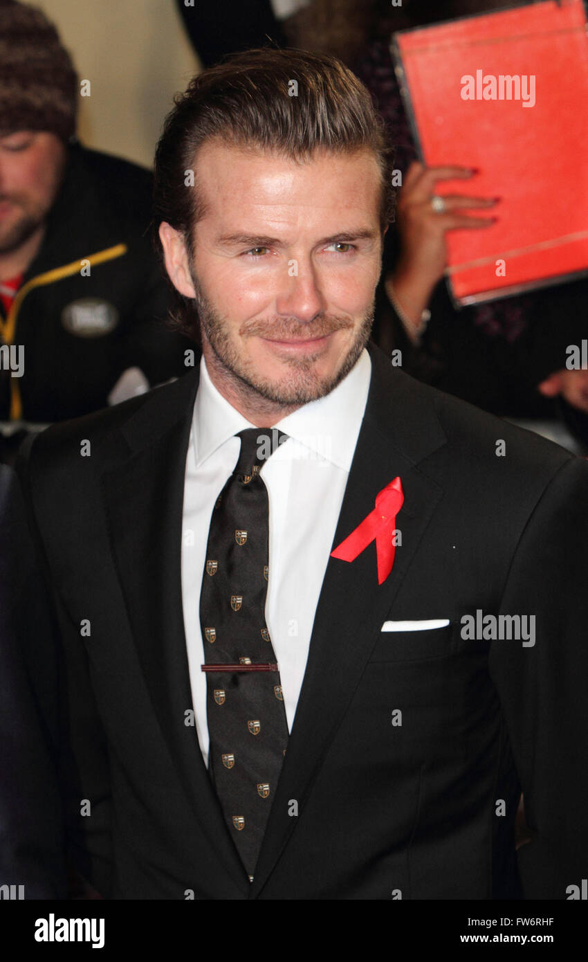 London. UK. David Beckham at the World Premiere of The Class of 92 at ...