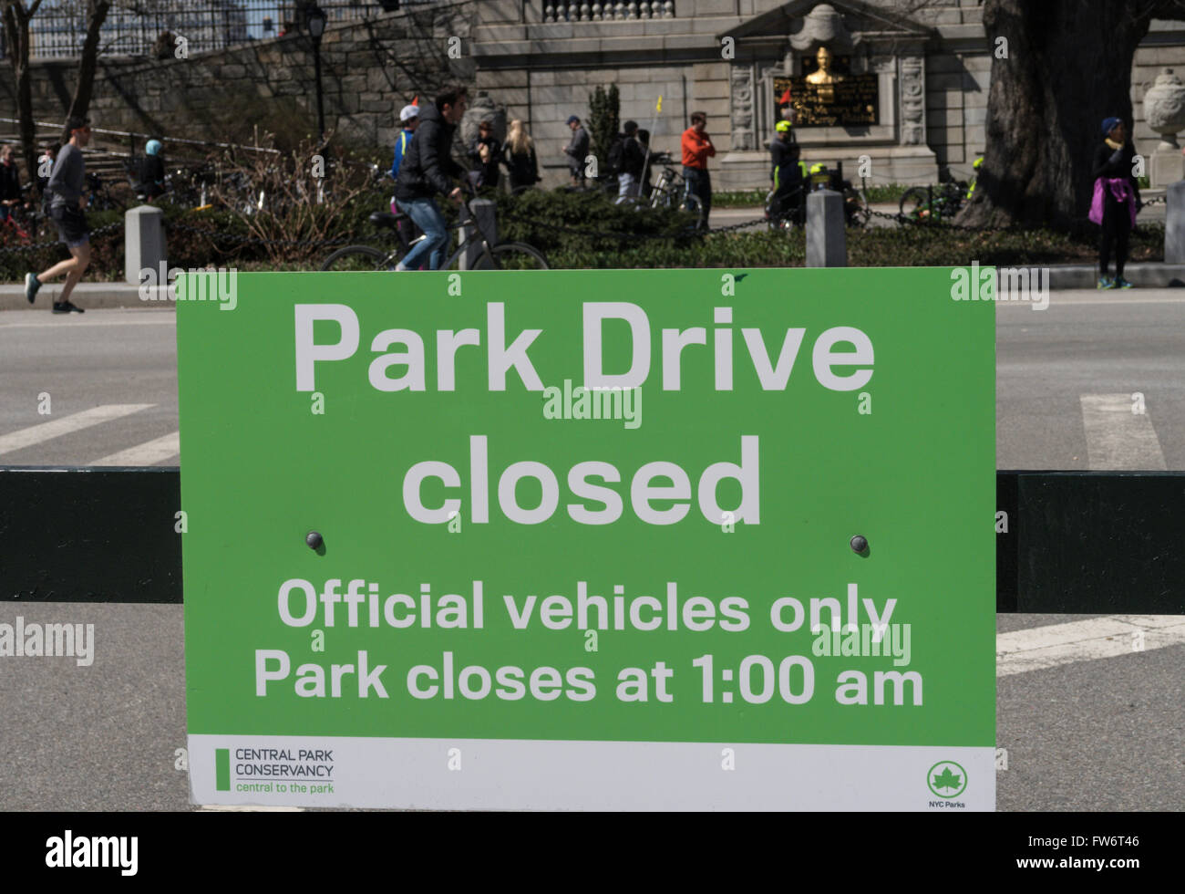 Central park closed to cars hi-res stock photography and images - Alamy