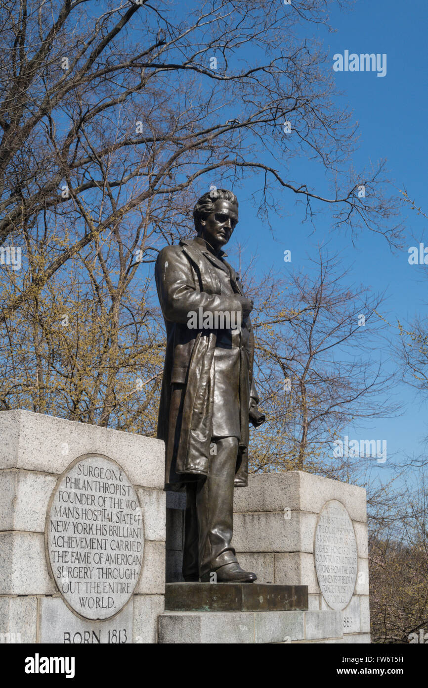 Dr. J. Marion Sims Statue, Central Park, NYC, USA Stock Photo - Alamy