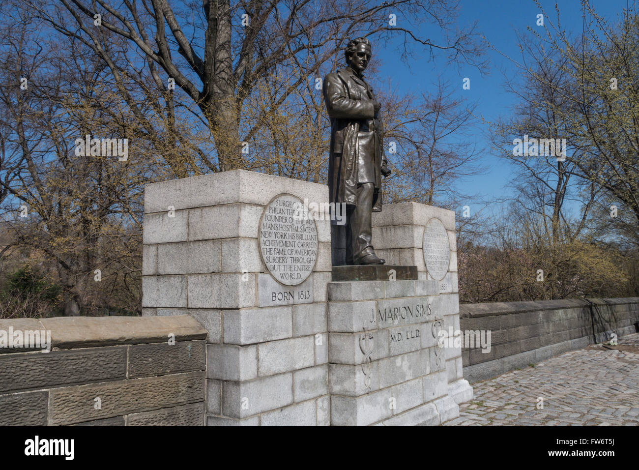 Dr. J. Marion Sims Statue, Central Park, NYC, USA Stock Photo - Alamy