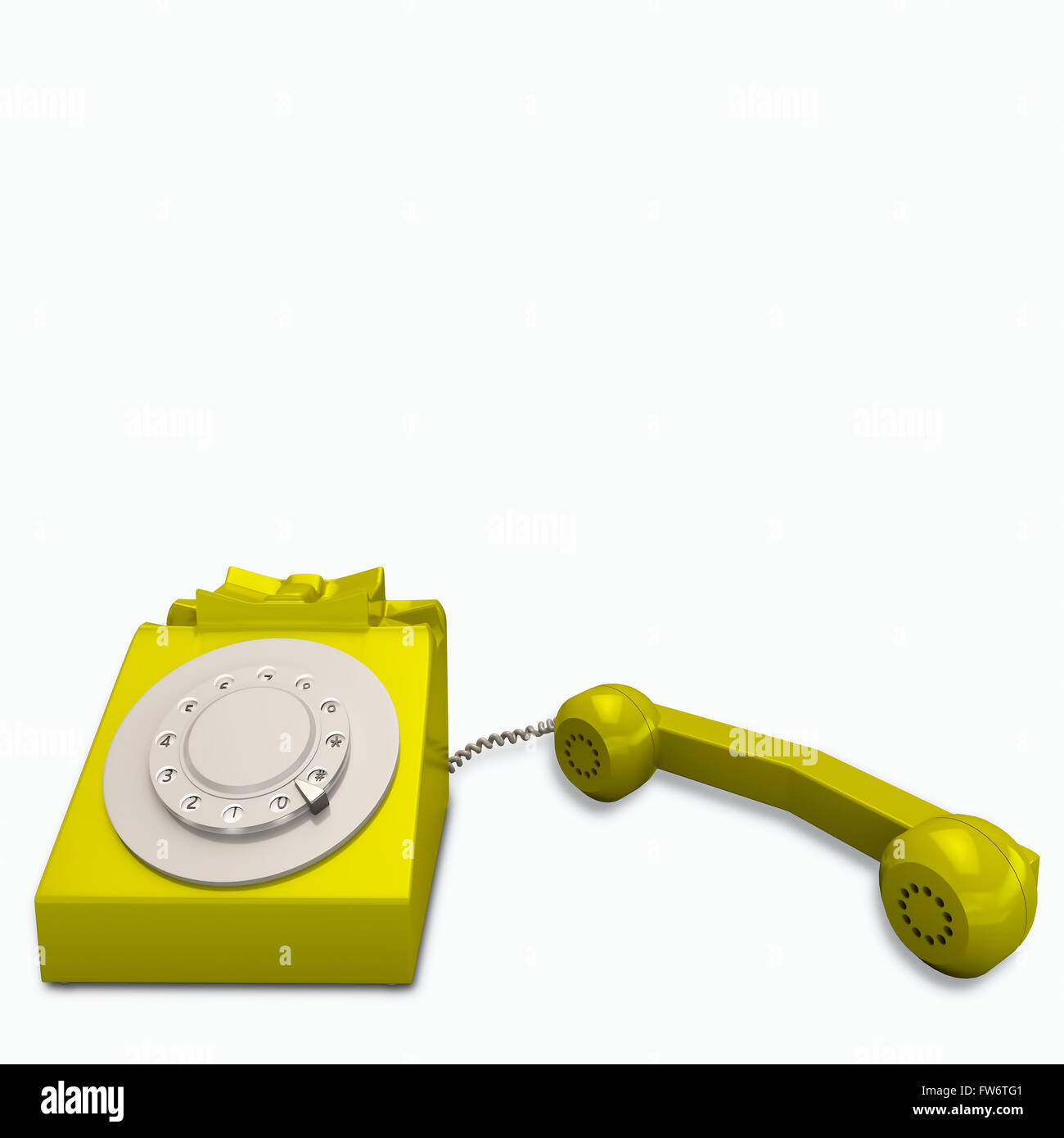classic yellow phone Stock Photo - Alamy