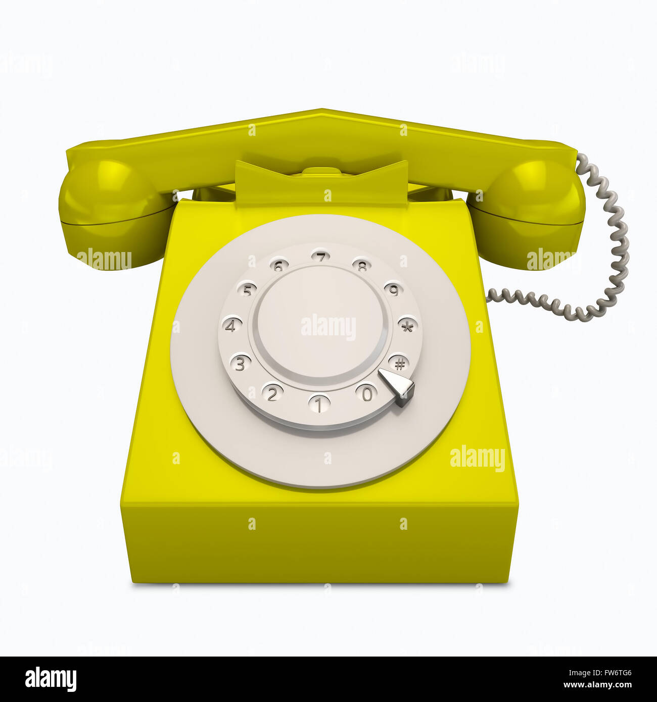 classic yellow phone Stock Photo - Alamy