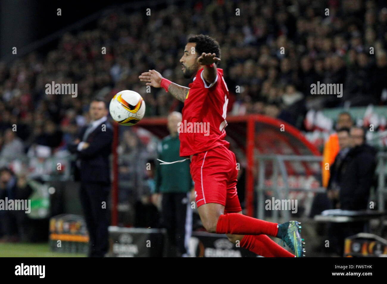 Carlitos in action during the match Europa League Girondin Bordeaux ...