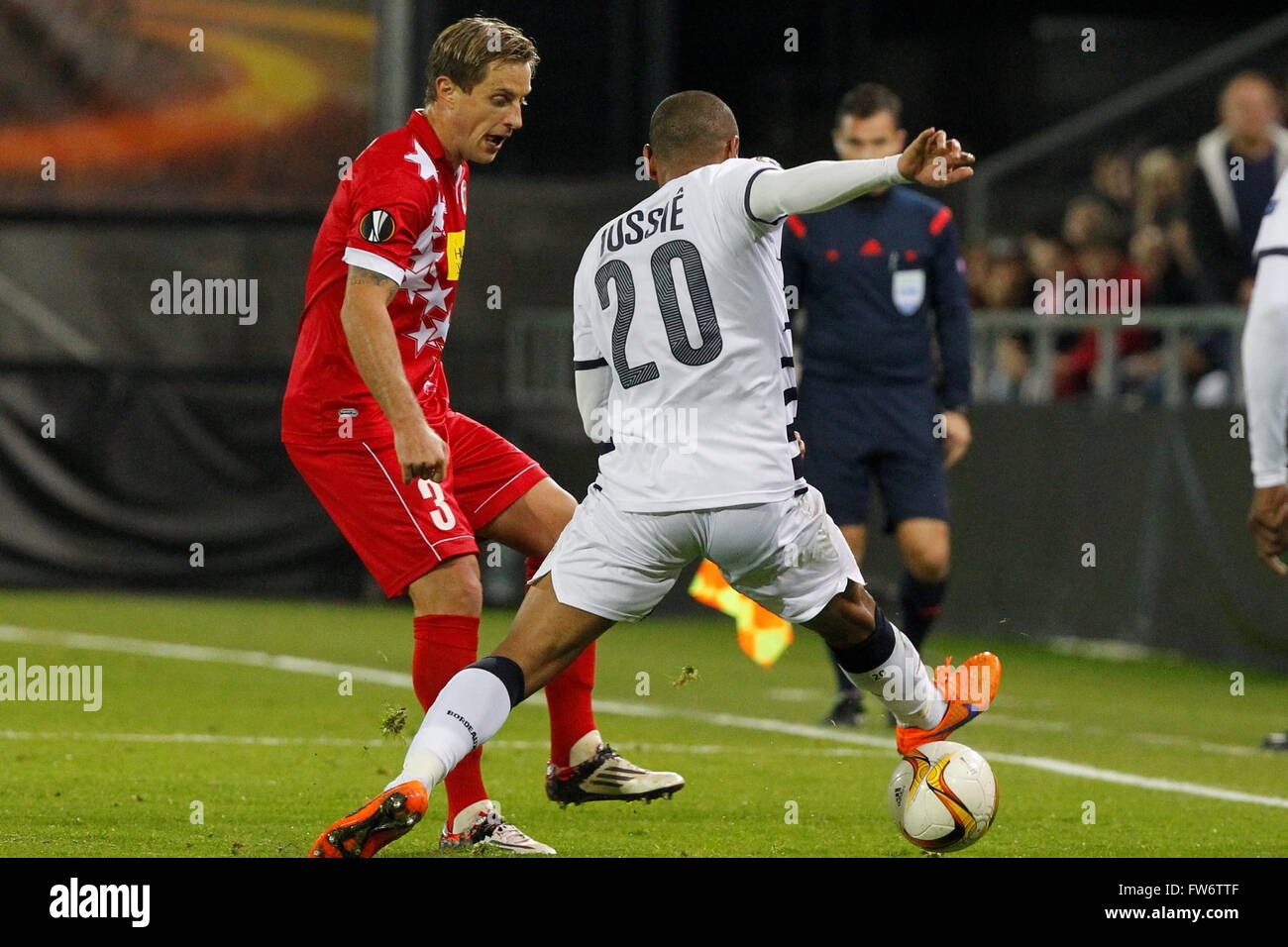 Reto Ziegler in action during the match Europa League Girondin Bordeaux ...