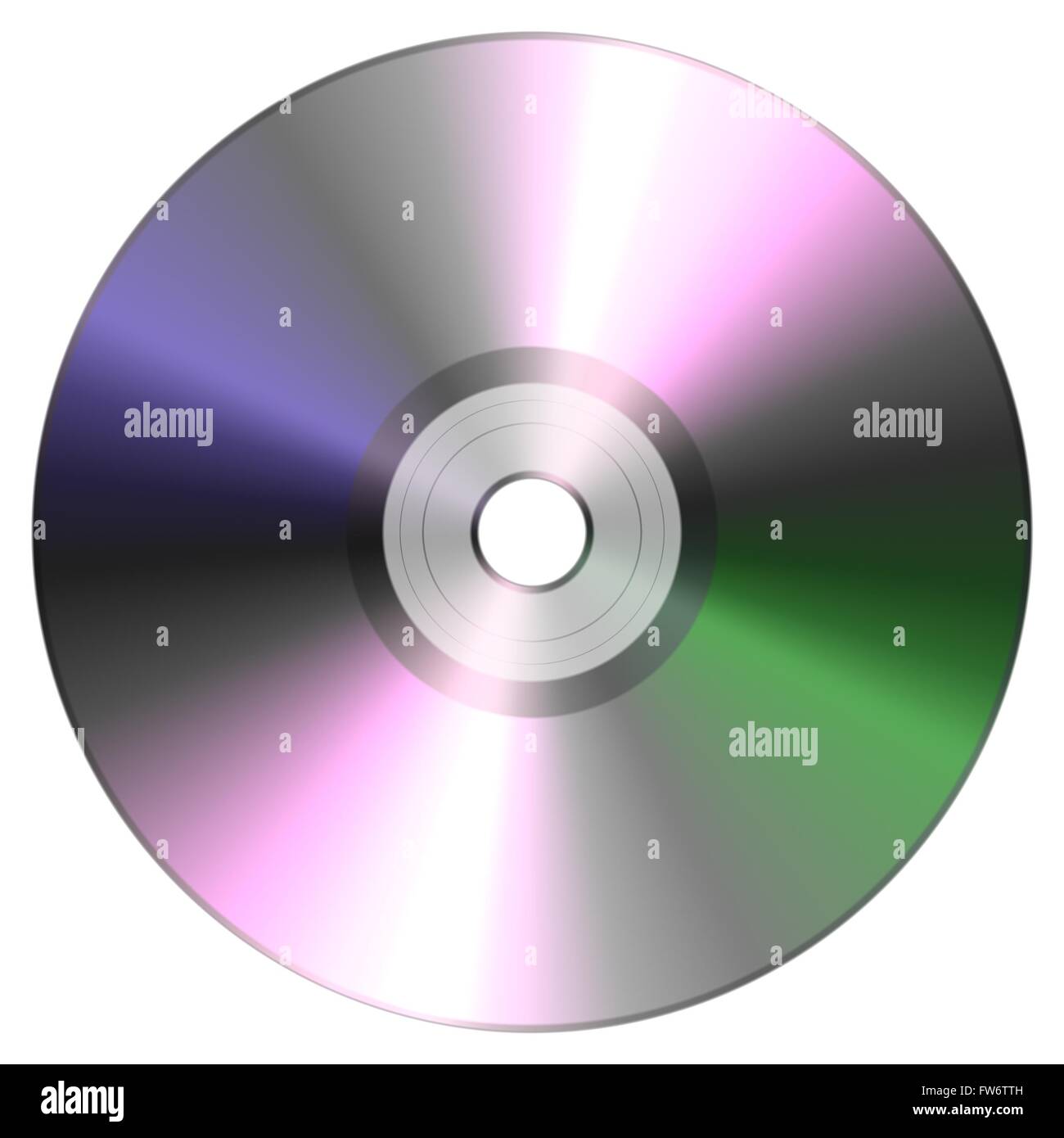 Single disc cd dvd isolated on white background Stock Photo - Alamy