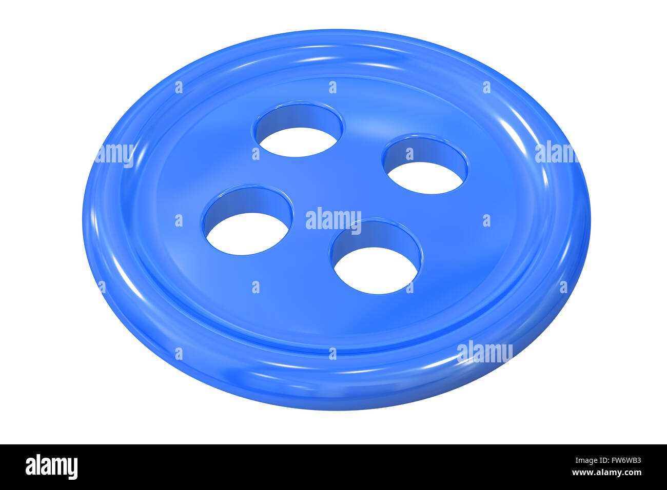 sewing button clothing, 3D rendering isolated on white background Stock ...