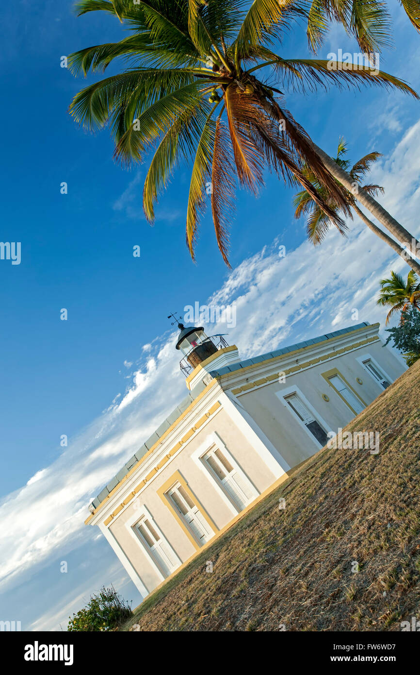 Punta Mulas Lighthouse, Isbel Segunda, Vieques, Puerto Rico Stock Photo ...