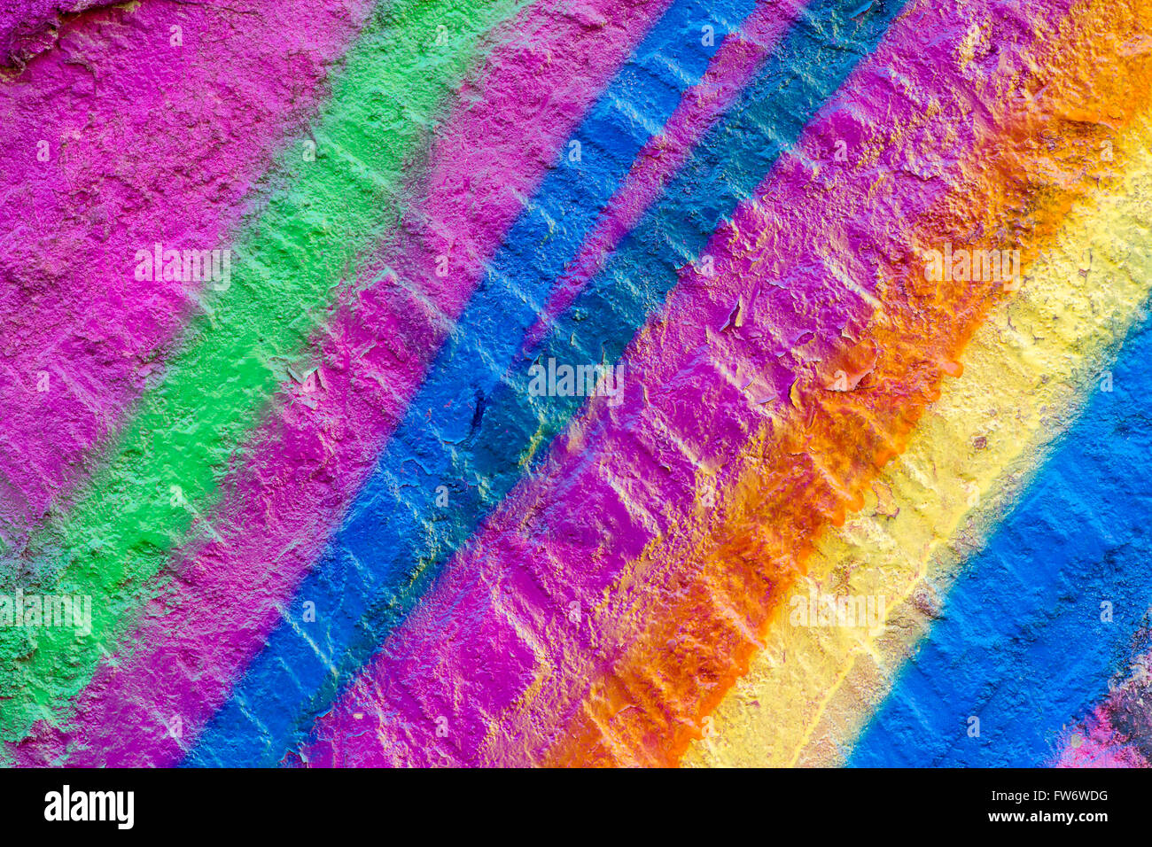 photo flagstone painted with bright colors. closeup Stock Photo - Alamy