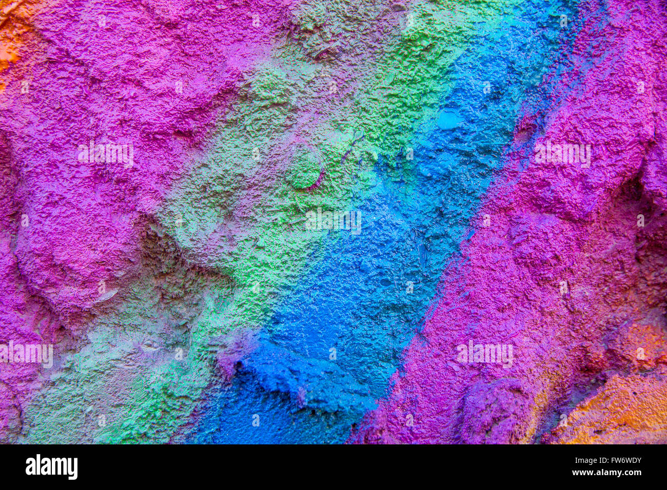photo flagstone painted with bright colors. closeup Stock Photo - Alamy