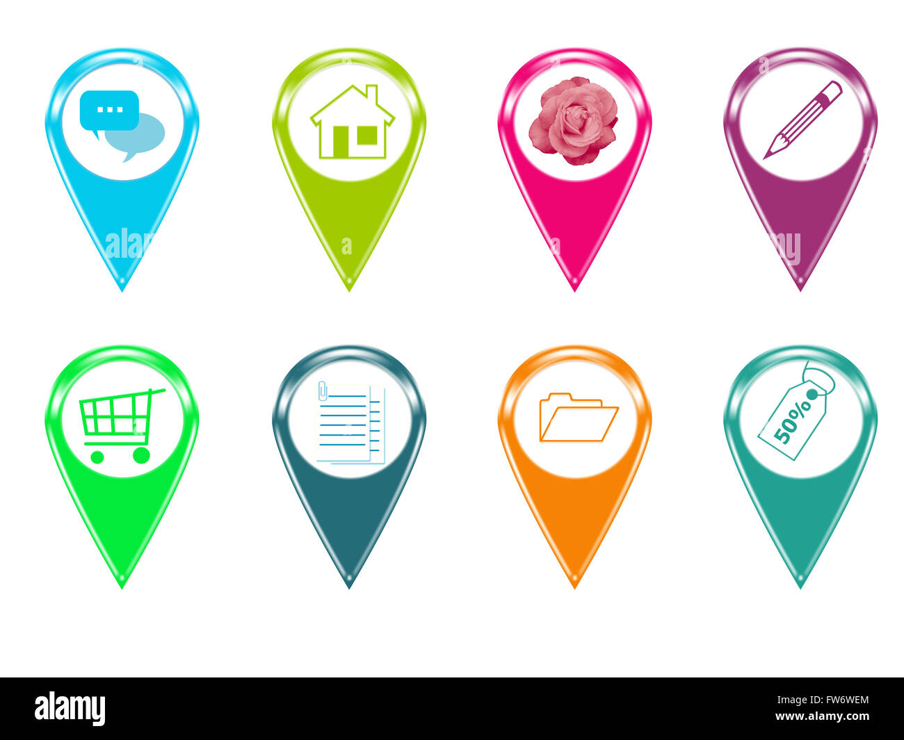 Symbols on maps hi-res stock photography and images - Alamy