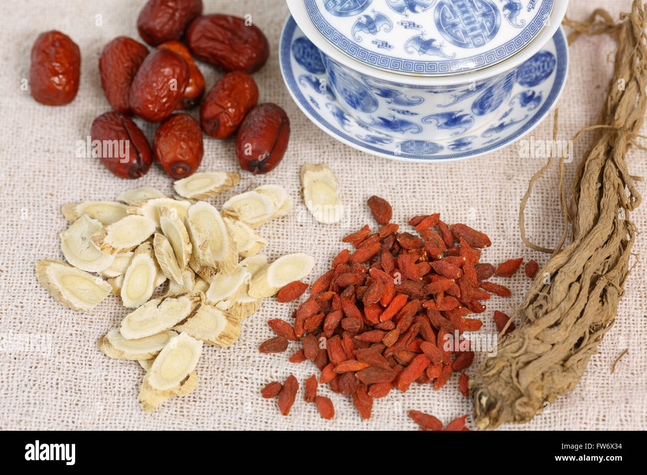 Chinese Medicine， Nourishing herbs ，Four kinds of traditional Chinese ...