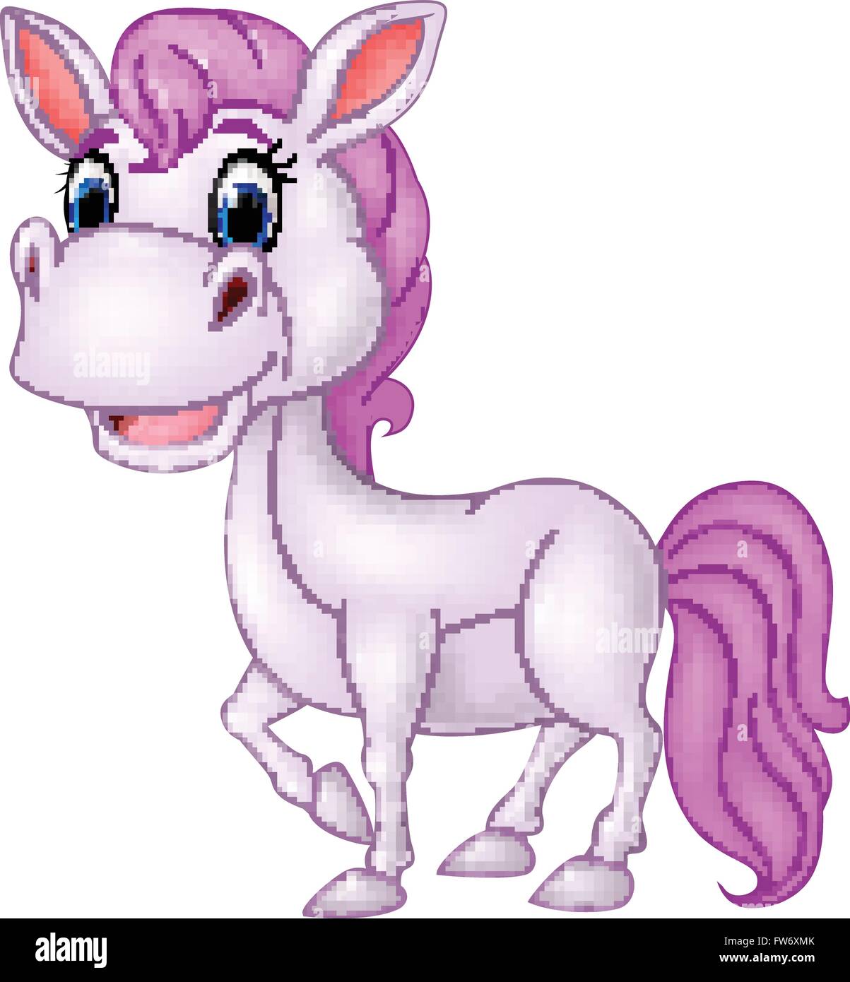 Pony cartoon hi-res stock photography and images - Alamy