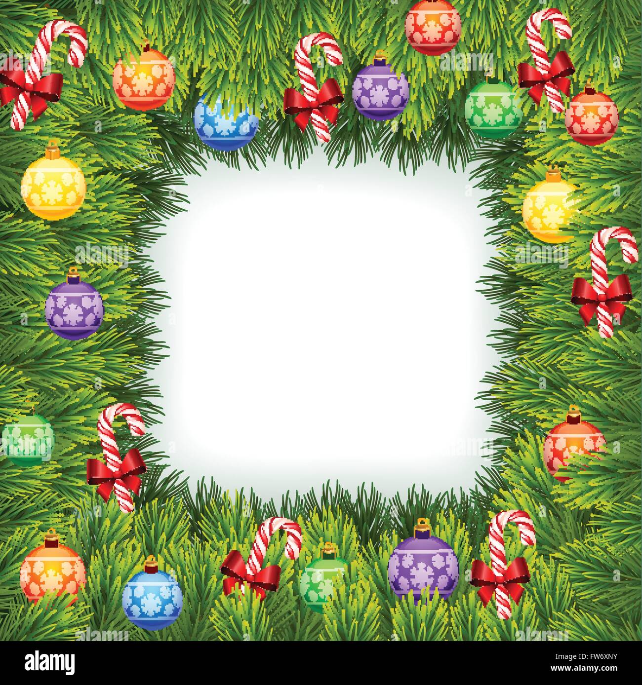 Christmas gift wreath ribbon Stock Vector Images - Alamy