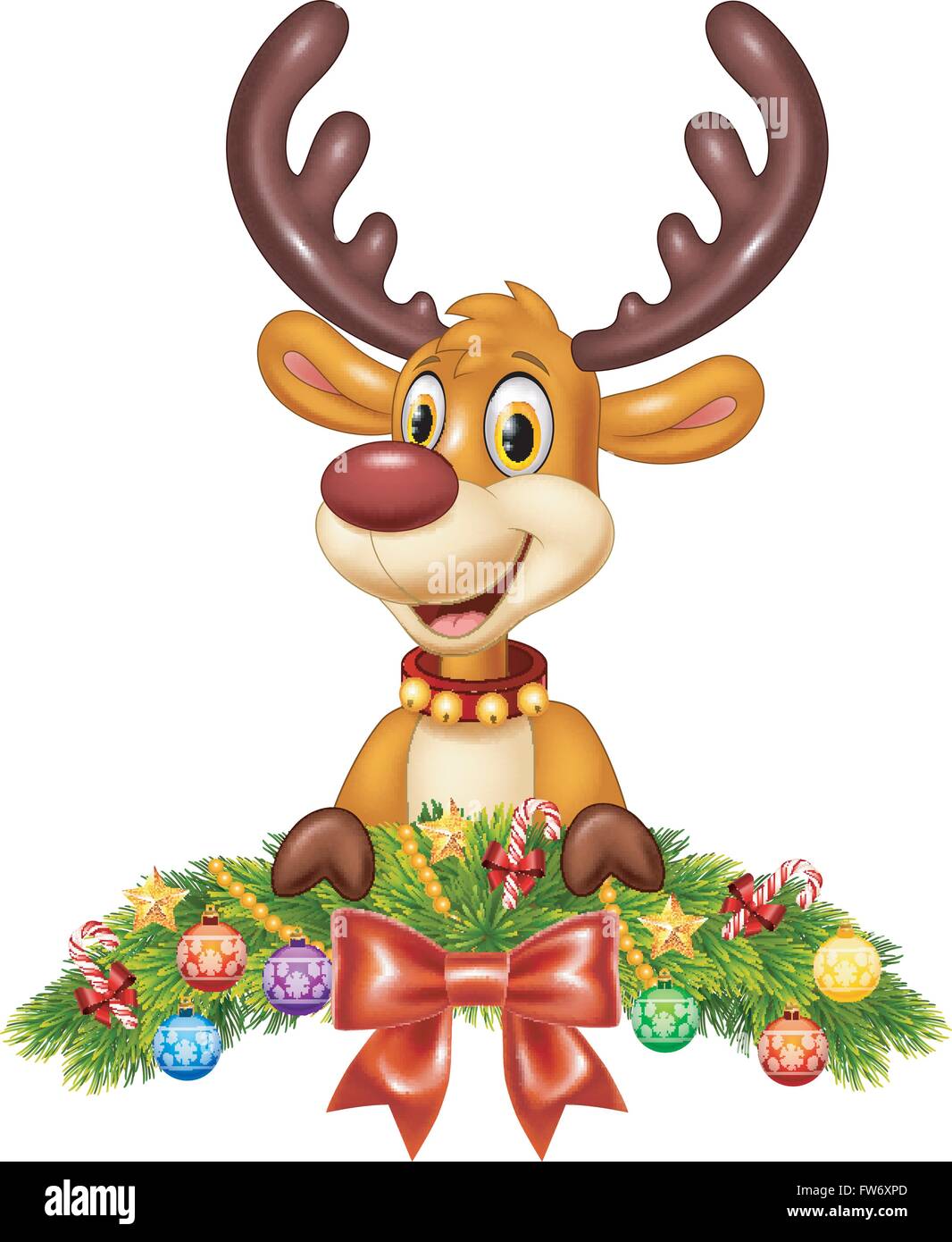 Cartoon Christmas Baby Reindeer