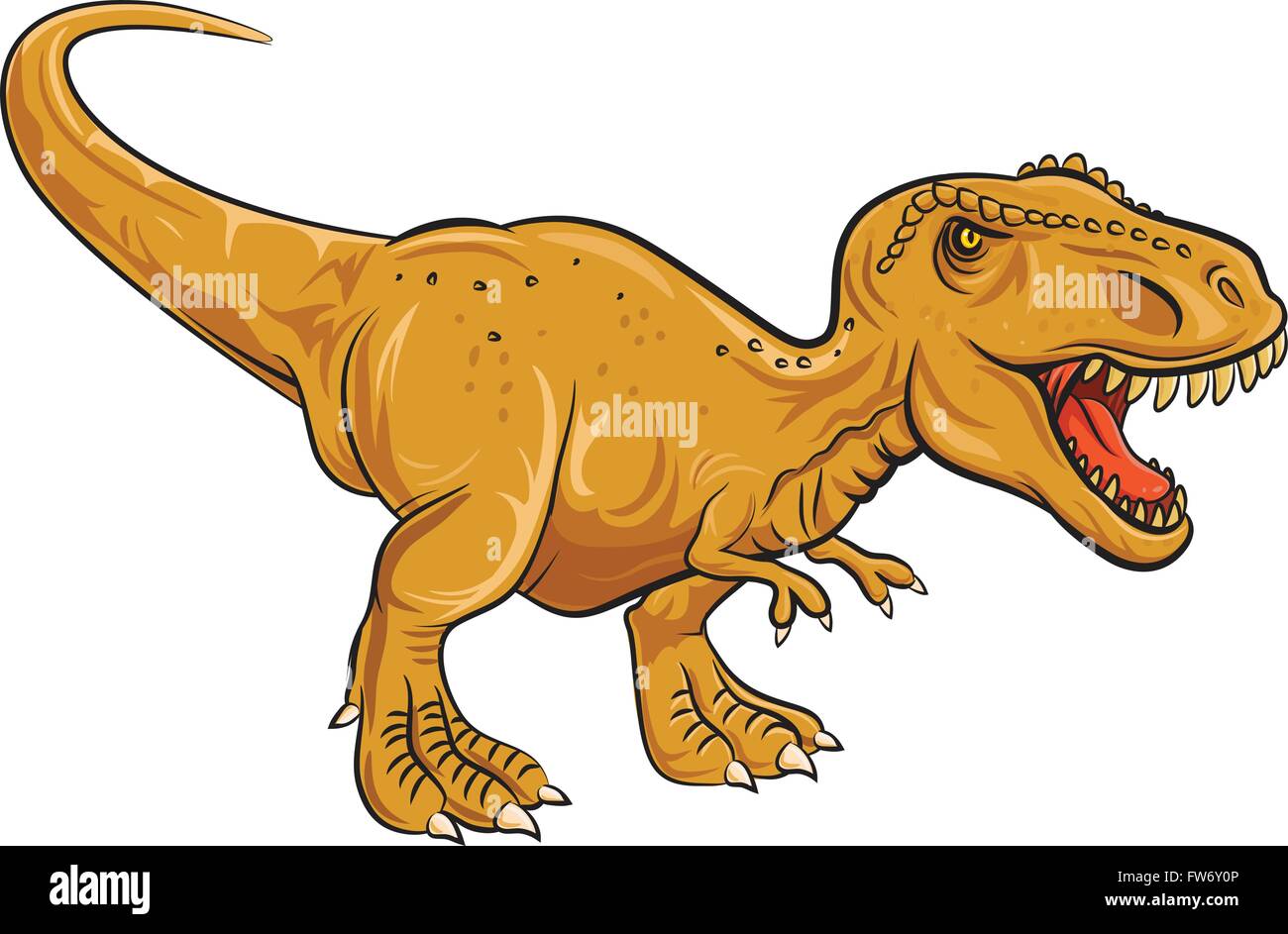 Tyrannosaurus Rex character isolated on white background Stock Vector ...