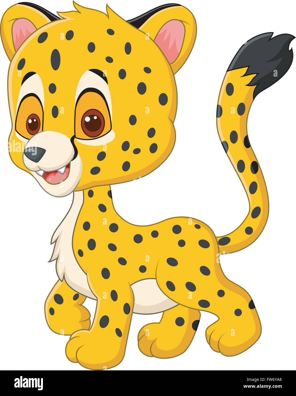 Funny leopard cartoon Stock Vector Image & Art - Alamy
