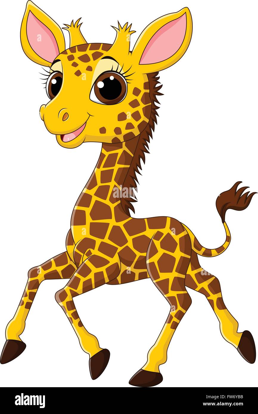 Running giraffe Stock Vector Images - Alamy