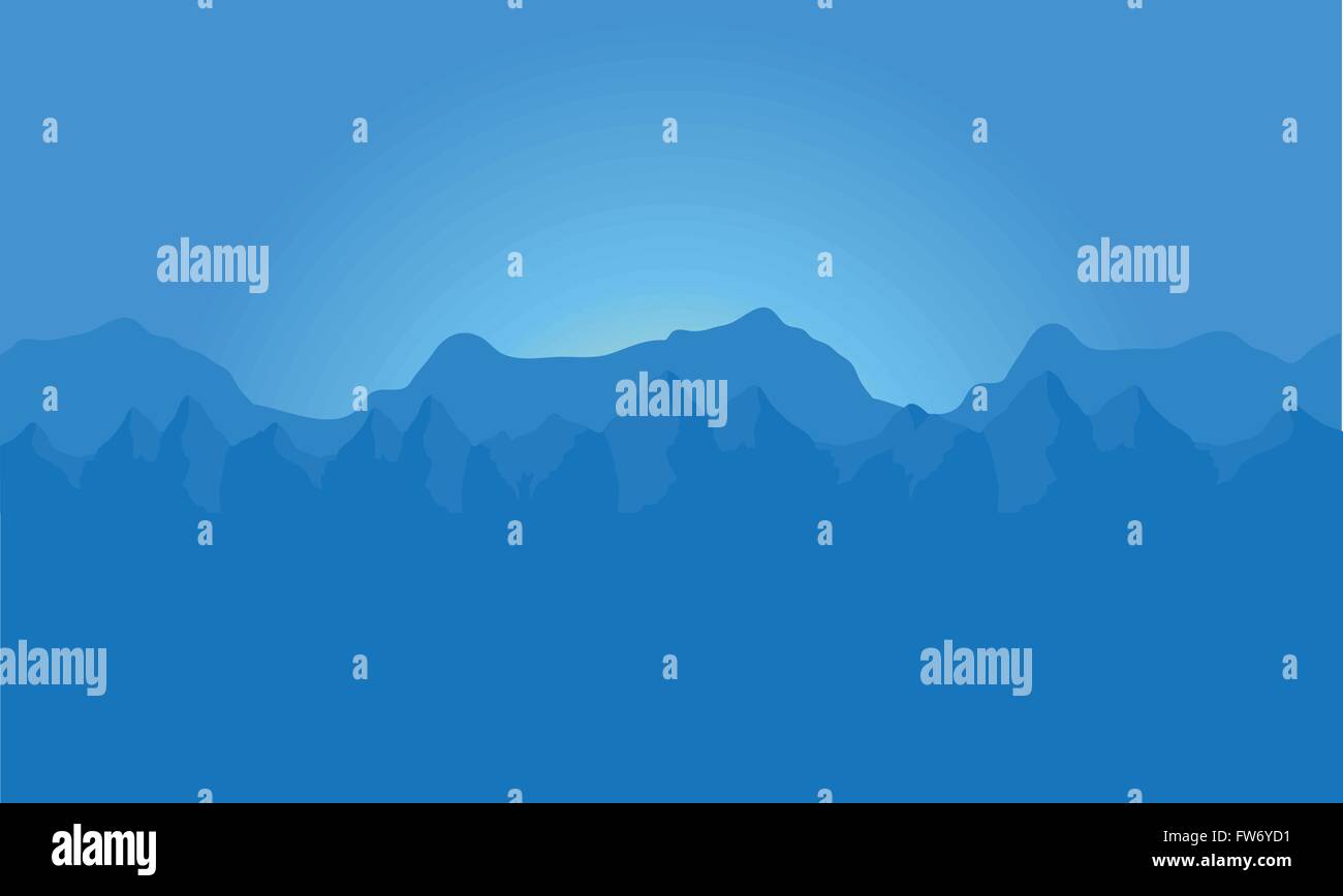 Sky clouds mountains in Stock Vector Images - Alamy