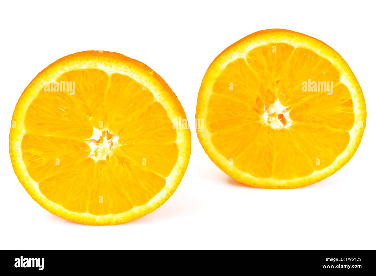 Fresh Tasty Vitamin Orange Isolated on White Stock Photo - Alamy