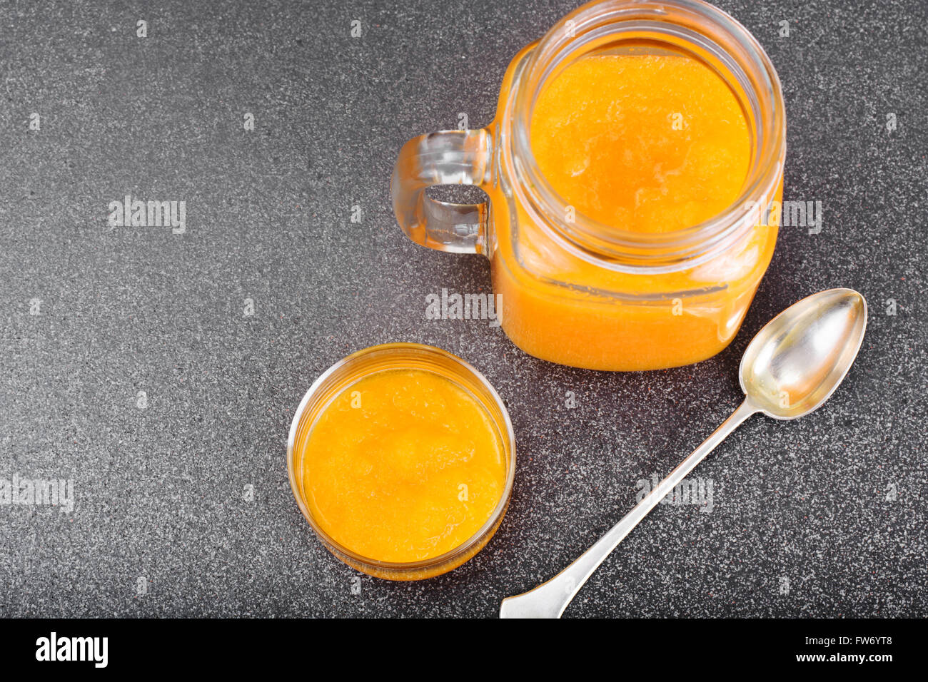 Fresh Tasty Vitamin Orange Smoothie Stock Photo - Alamy