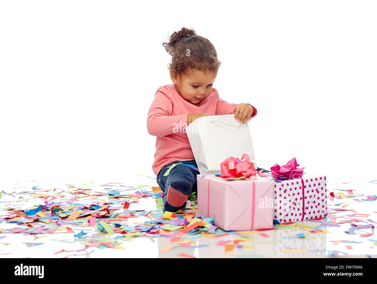 Baby and birthday presents and studio hi-res stock photography and ...