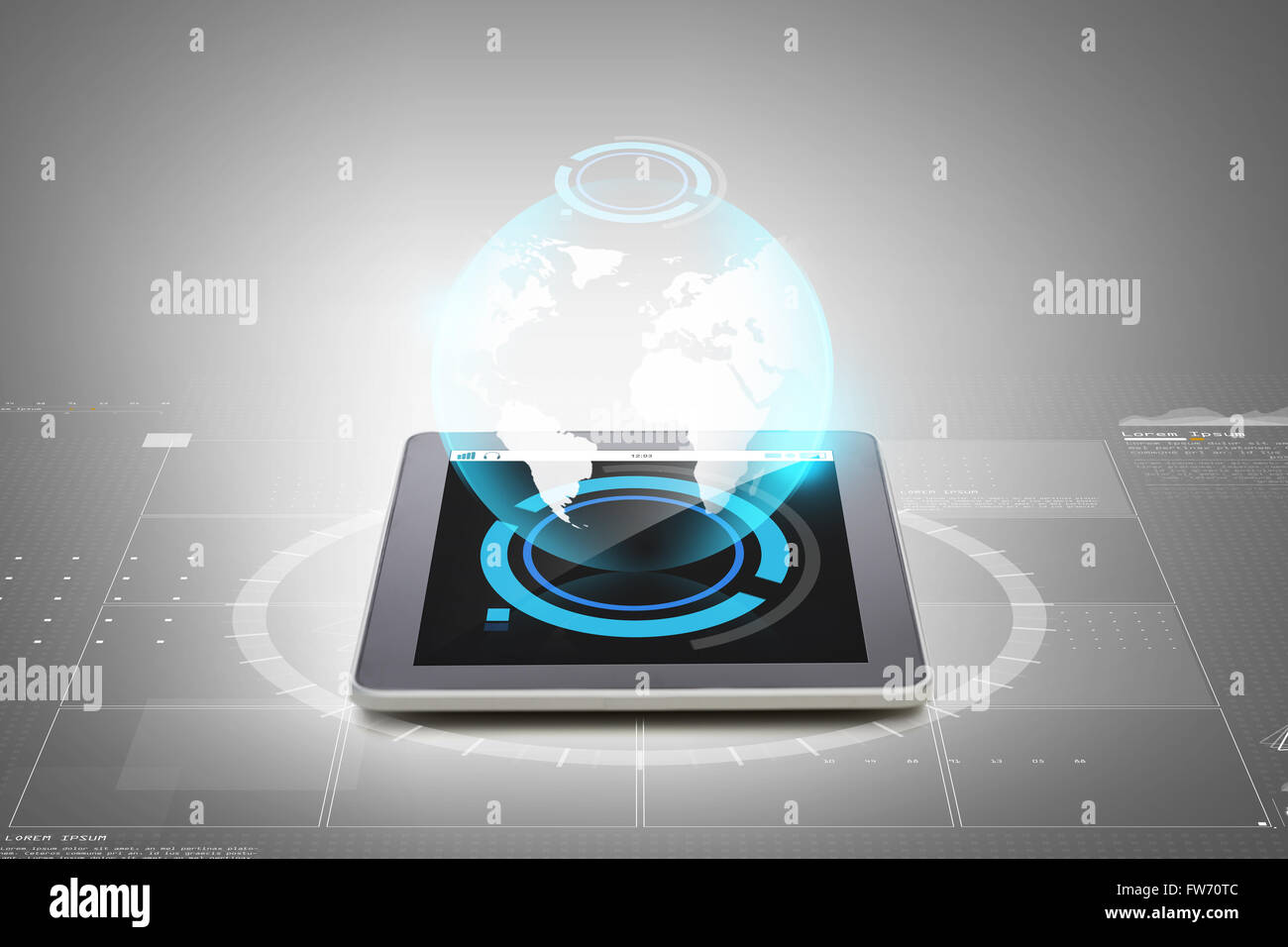 Globe earth computer screen hi-res stock photography and images - Alamy